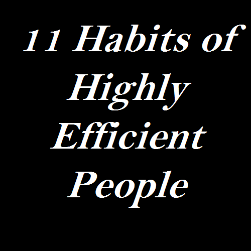 11 Habits of Highly Efficient People - Bennis Inc